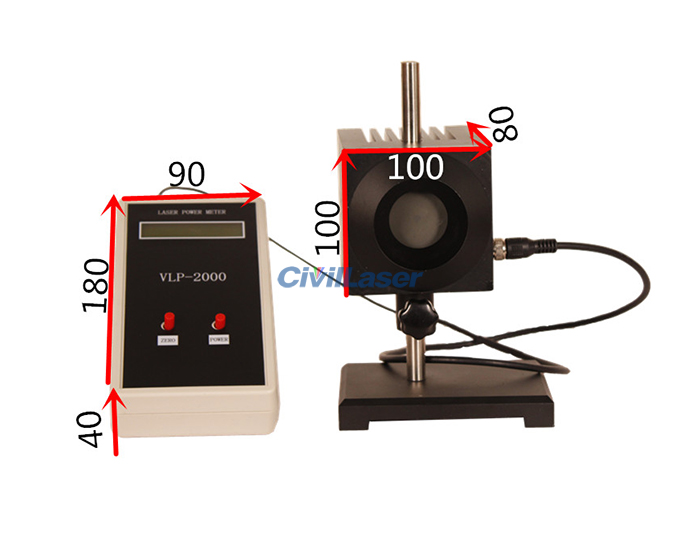 11nm~19000nm 0.03W~150W Handheld High Power Laser Power Meter