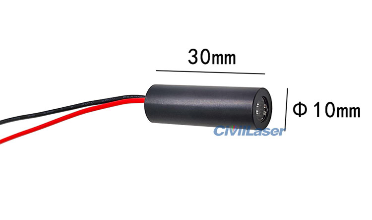 850nm 30mW~100mW IR Laser Module Line Invisible Laser Φ10X30mm