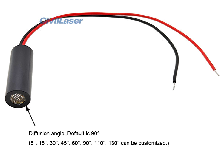 850nm 30mW~100mW IR Laser Module Line Invisible Laser Φ10X30mm