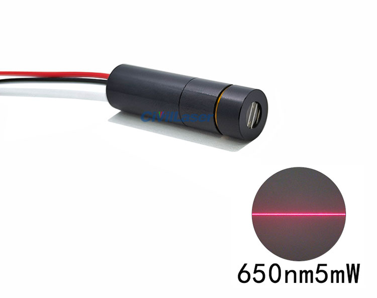 635nm 650nm 1mW 5mW Red Laser Module Dot/Line/Crosshair 12V 24V Focus ...