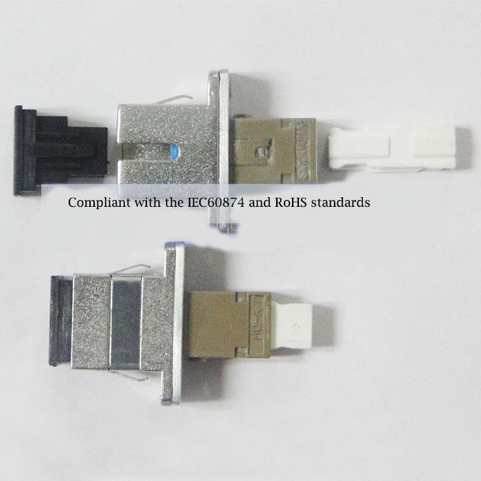 SC to MU Fiber Conversion Coupler Single Core Mount Adapter