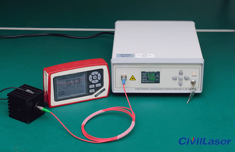 Single mode fiber coupled laser at 1550nm 1W IR laser system Bench-top ...