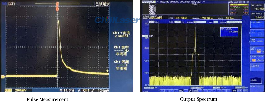 1550nm 10KW Peak Power High Power Nanosecond Pulse Ultra-fast Fiber ...