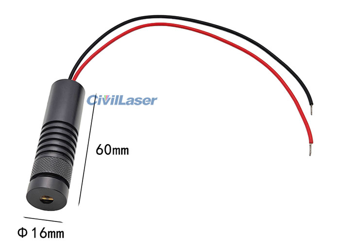 520nm 35mW Focus Adjustable Laser Module Green Line Laser Locator Φ16X60mm