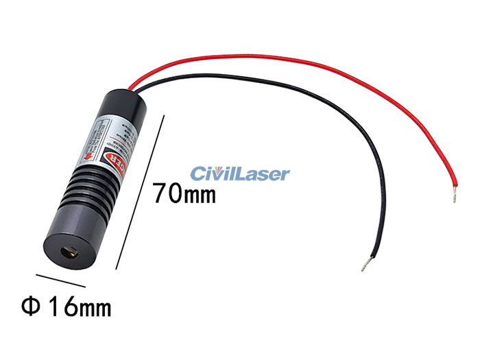 12V 24V 650nm 30mW~250mW Red Line Laser Diode Module Φ16X70mm