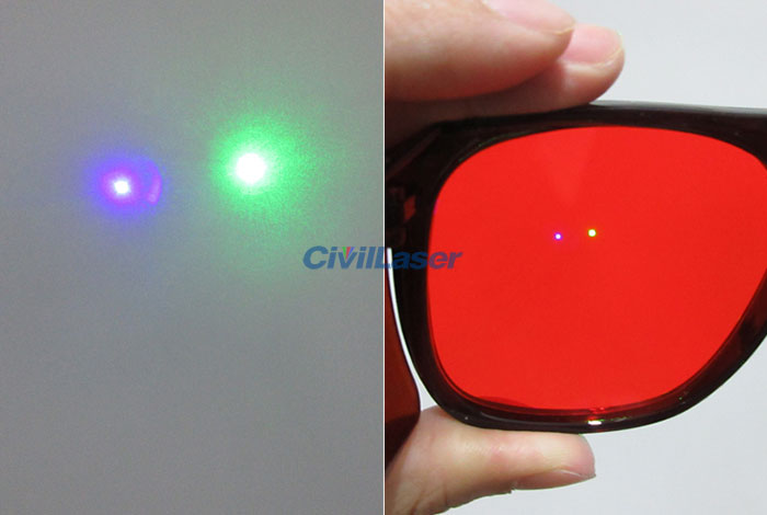 Professional Laser Goggles Glasses For Green and Blue Laser 190-550nm