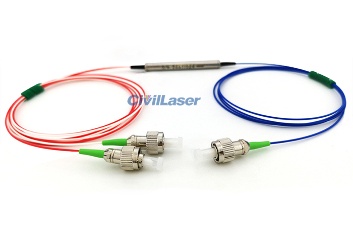 1x2 PM1310 PM1550 Polarization Maintaining Fiber Circulator Both Axis ...