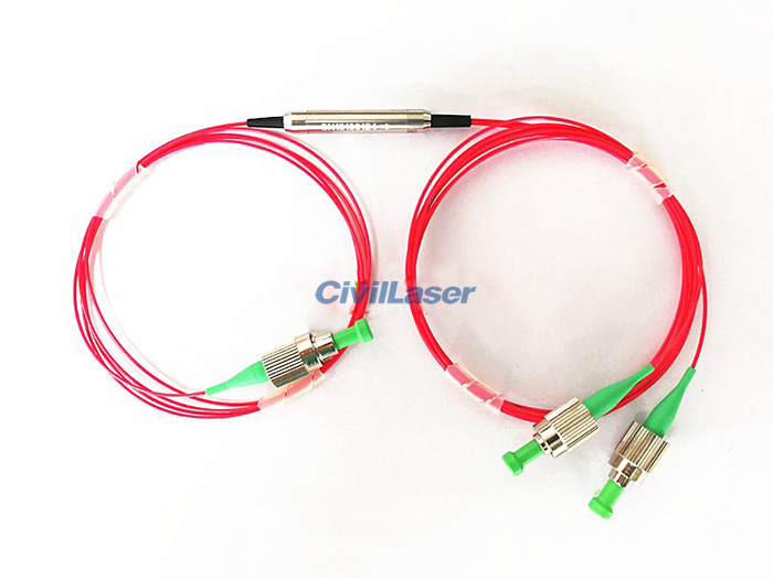 1X2 PM Fiber Coupler 1550nm PM Filter Coupler FC/APC Slow Axis Steel ...