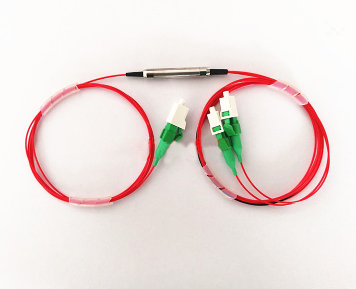 1X2 Polarization Maintaining Fiber Coupler PM1550 One-to-Two Fiber ...