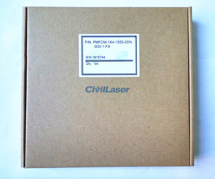 1X4 PM Fiber Coupler 1310nm 1550nm Polarization-maintaining Splitter ...