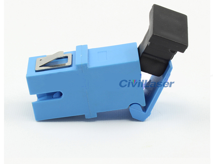 Side Flip Fiber Coupler Single Mode Single Core Fiber Optic Adapter