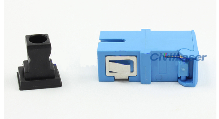 Side Flip Fiber Coupler Single Mode Single Core Fiber Optic Adapter