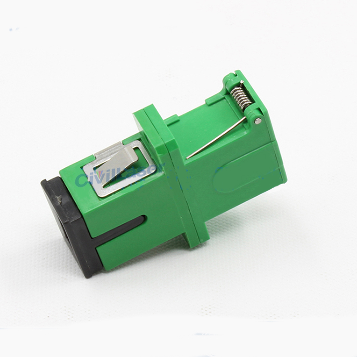 Side Flip Fiber Coupler Single Mode Single Core Fiber Optic Adapter