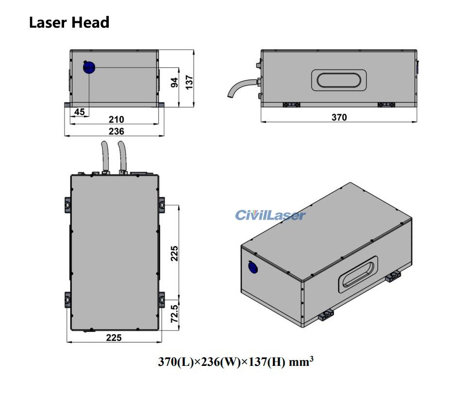 261nm 1~200mW UV LD Pumped All-Solid-State Laser DPSS Laser System with ...