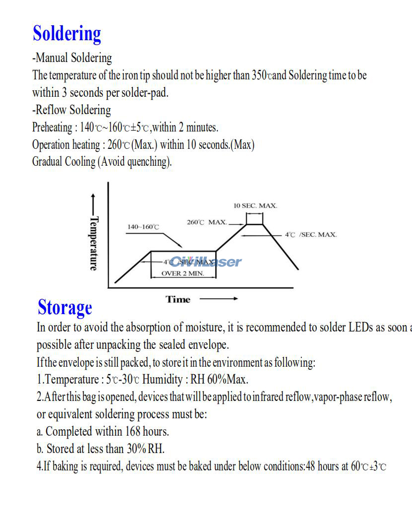 UV Laser Diode 295nm 10mW Deep Ultraviolet LD TO-46 φ3mm Bio-Analysis ...
