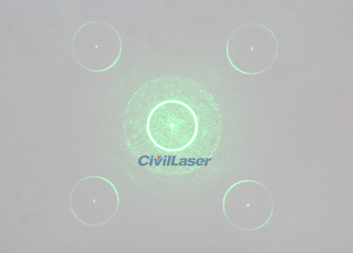 3.5° Red/Green/Blue Laser Module Circle with Center Point Focus Adjustable