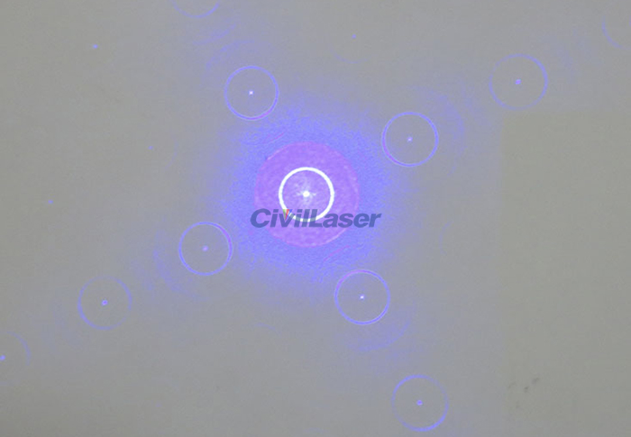 3.5° Red/Green/Blue Laser Module Circle with Center Point Focus Adjustable