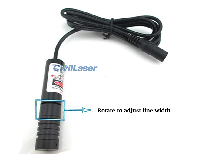 3.5° Red/Green/Blue Laser Module Circle with Center Point Focus Adjustable