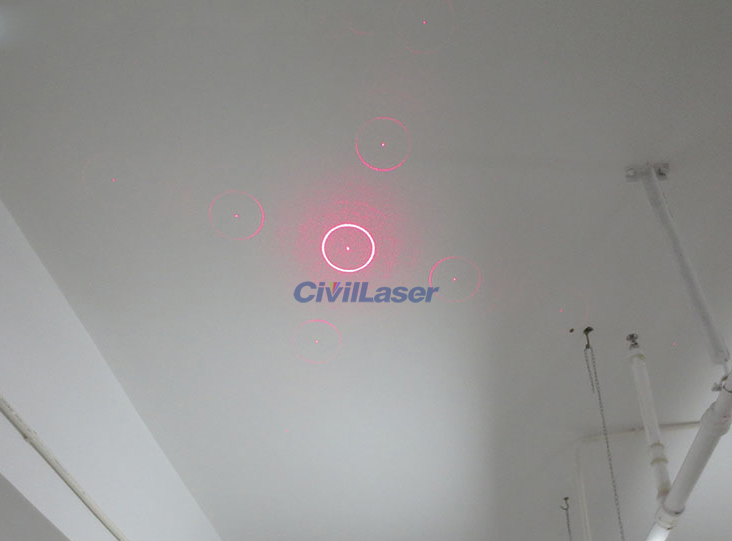 3.5° Red/Green/Blue Laser Module Circle with Center Point Focus Adjustable
