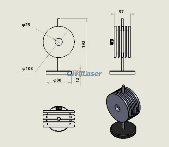 11nm~19000nm 10mW~30W Laser Power Meter High Power Measurement Instrument