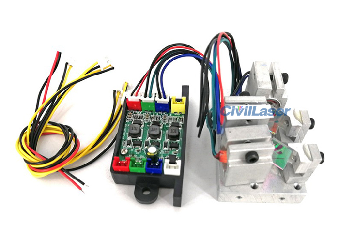 300mW RGB Combined Light White Laser Module With TTL Modulation Laser ...