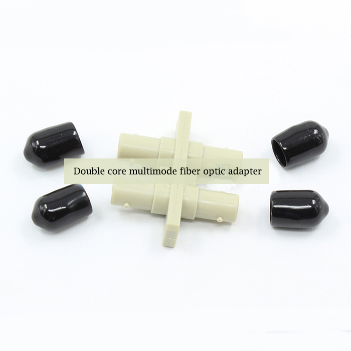 Double Core Multimode Plastic Fiber Optic Adapter Fiber Coupler ST ...