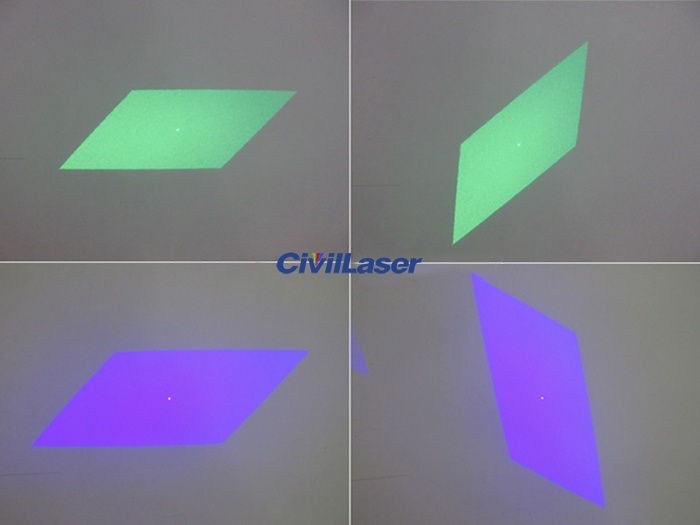 40.63° Lens Angle Rhombus Uniforme Effect Laser Module Adjustable ...
