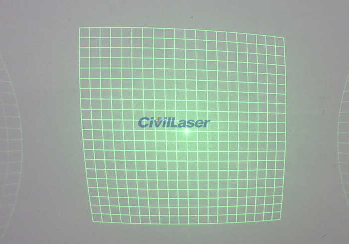 Red/Green/Blue 400 Squares Laser Module Grid 55.3° Divergence Angle
