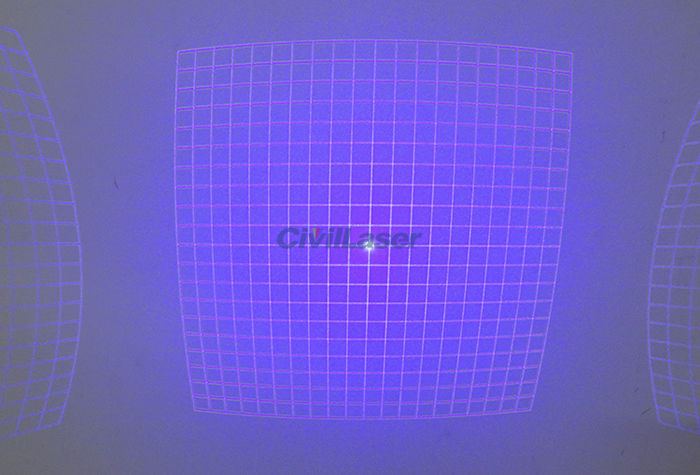 Red/Green/Blue 400 Squares Laser Module Grid 55.3° Divergence Angle