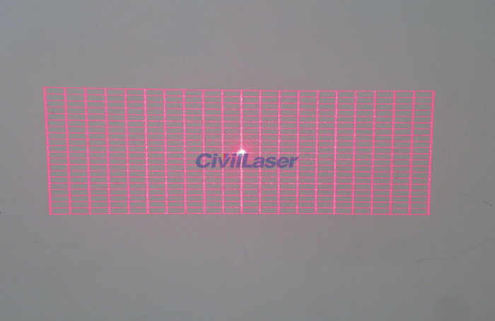 26.1° 20*20 400 Rectangles Laser Module Grid Red/Green/Blue Diode Laser