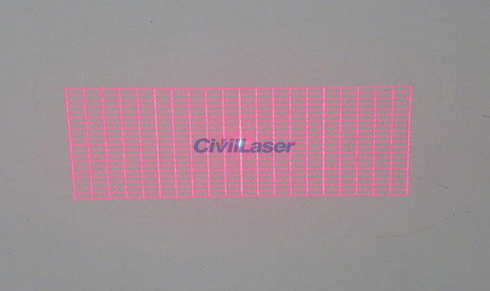 26.1° 20*20 400 Rectangles Laser Module Grid Red/Green/Blue Diode Laser
