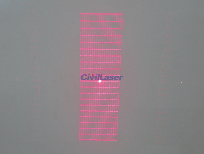 26.1° 20*20 400 Rectangles Laser Module Grid Red/Green/Blue Diode Laser