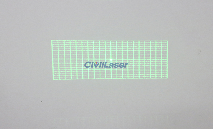 26.1° 20*20 400 Rectangles Laser Module Grid Red/Green/Blue Diode Laser