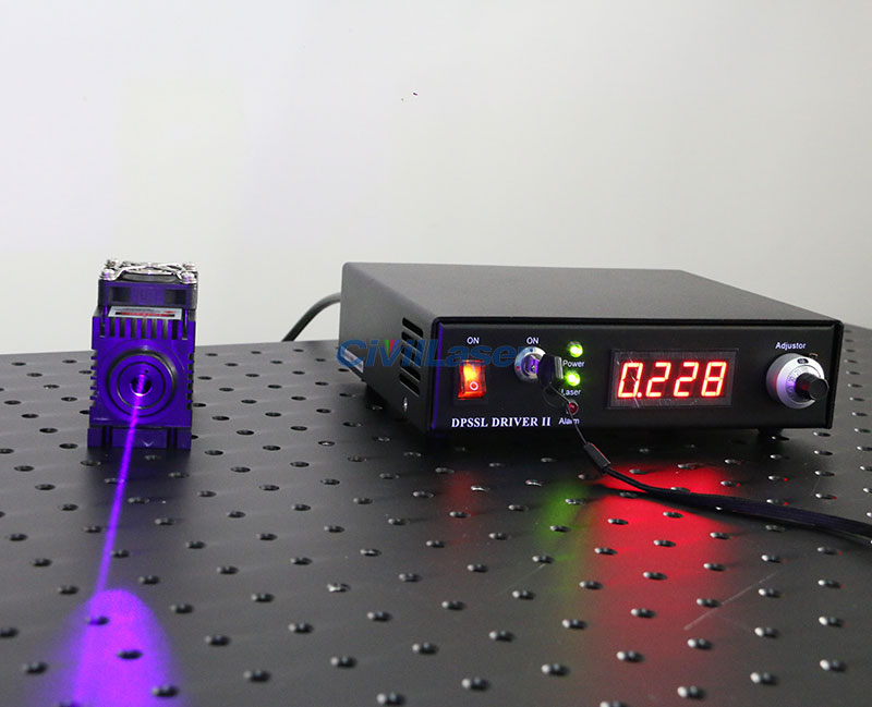 405nm 12W Solid state laser source Most powerful Blue-Violet laser