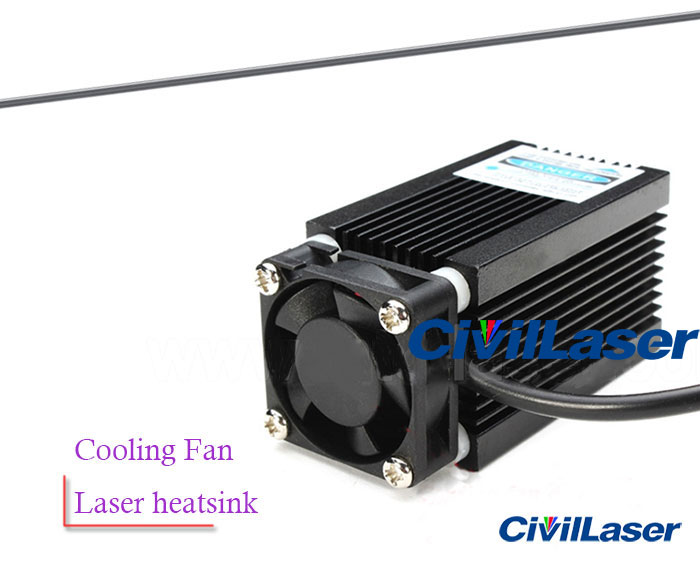 405nm 300mw~500mw blue-violet laser diode module DC 12V with cooling ...