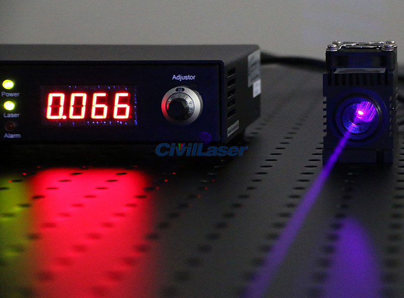 430nm 1000mW Blue-violet Semiconductor Laser Lab Laser System CW/TTL/Analog
