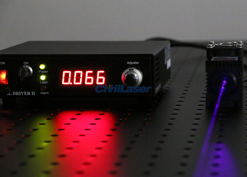 430nm 1000mW Blue-violet Semiconductor Laser Lab Laser System CW/TTL/Analog