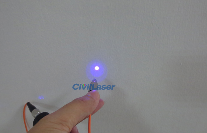 450nm 100mW Blue Laser Diode Module Dot 15mW Fiber Output Laser