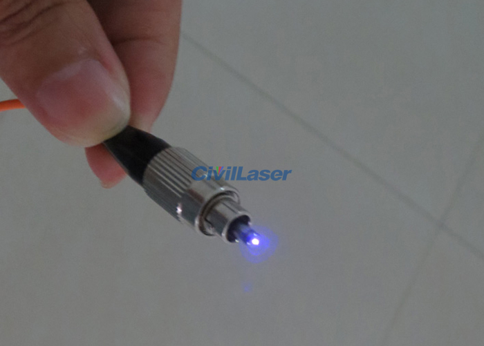 450nm 100mW Blue Laser Diode Module Dot 15mW Fiber Output Laser