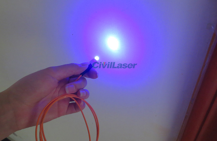 405nm 200mW FC Fiber Coupled Laser Blue-violet Laser Module Dot