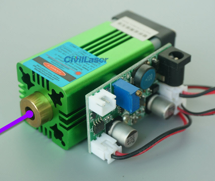 405nm 100~1000mW Blue-violet Laser Diode Module Dot With TTL Modulation