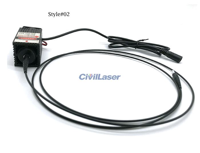 405nm 50mW~400mW Multimode Fiber Laser Module Blue-violet Laser Spot