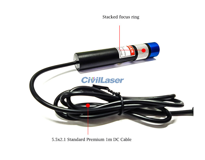 Powell Lens 450nm 50mW~800mW Precision Line Laser Module 3D Vision ...