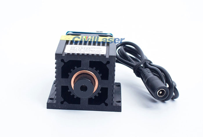 445nm 5500mW Dot Focus Adjustable Laser Module TTL High Power Blue Laser