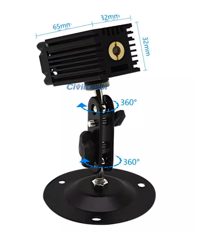 445nm 1000mW High Power Blue Laser Module Thin Light Beam