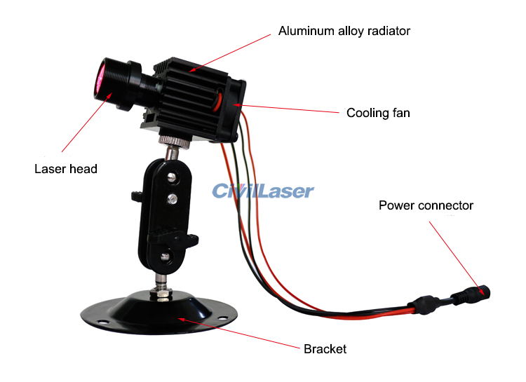 445nm 100mW Laser Diode Module Thick Laser Beam Light Beam Show Props