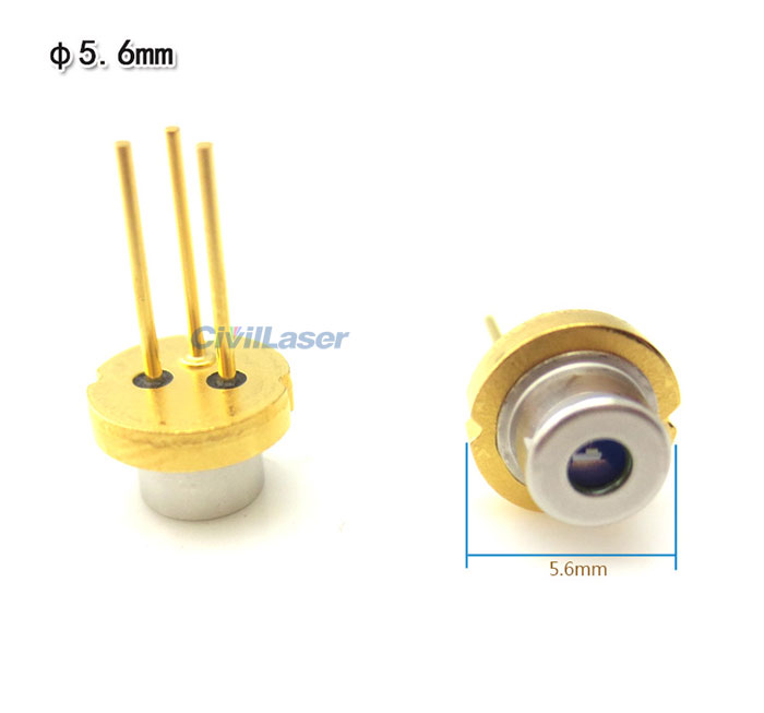 450nm 100mW Laser Diode Blue Laser Beam TO-18 Φ5.6*10mm