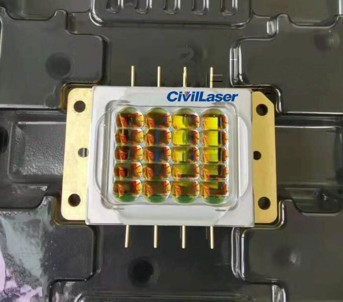 Nichia Powerful Laser Diode NUBM31 455nm 4.75W*20 95W Blue Laser Diode Bank