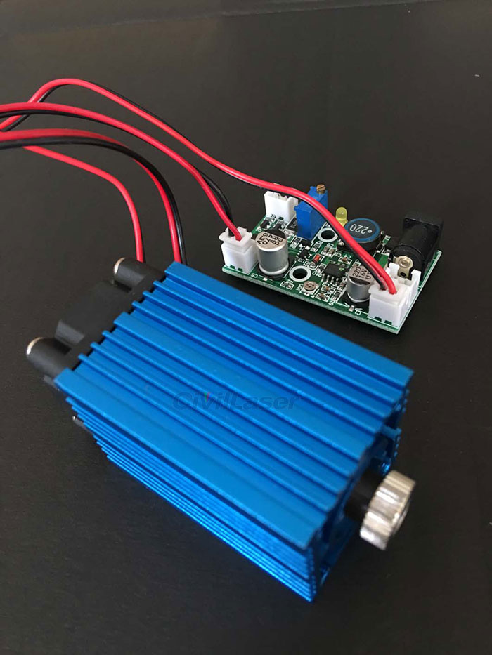 462nm 1.4w Blue Focus Adjustable Laser Module Dot Long Time Continuous ...