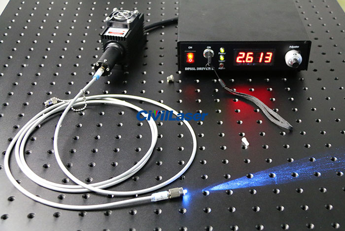 473nm 16mW blue fiber laser with power supply Support customized